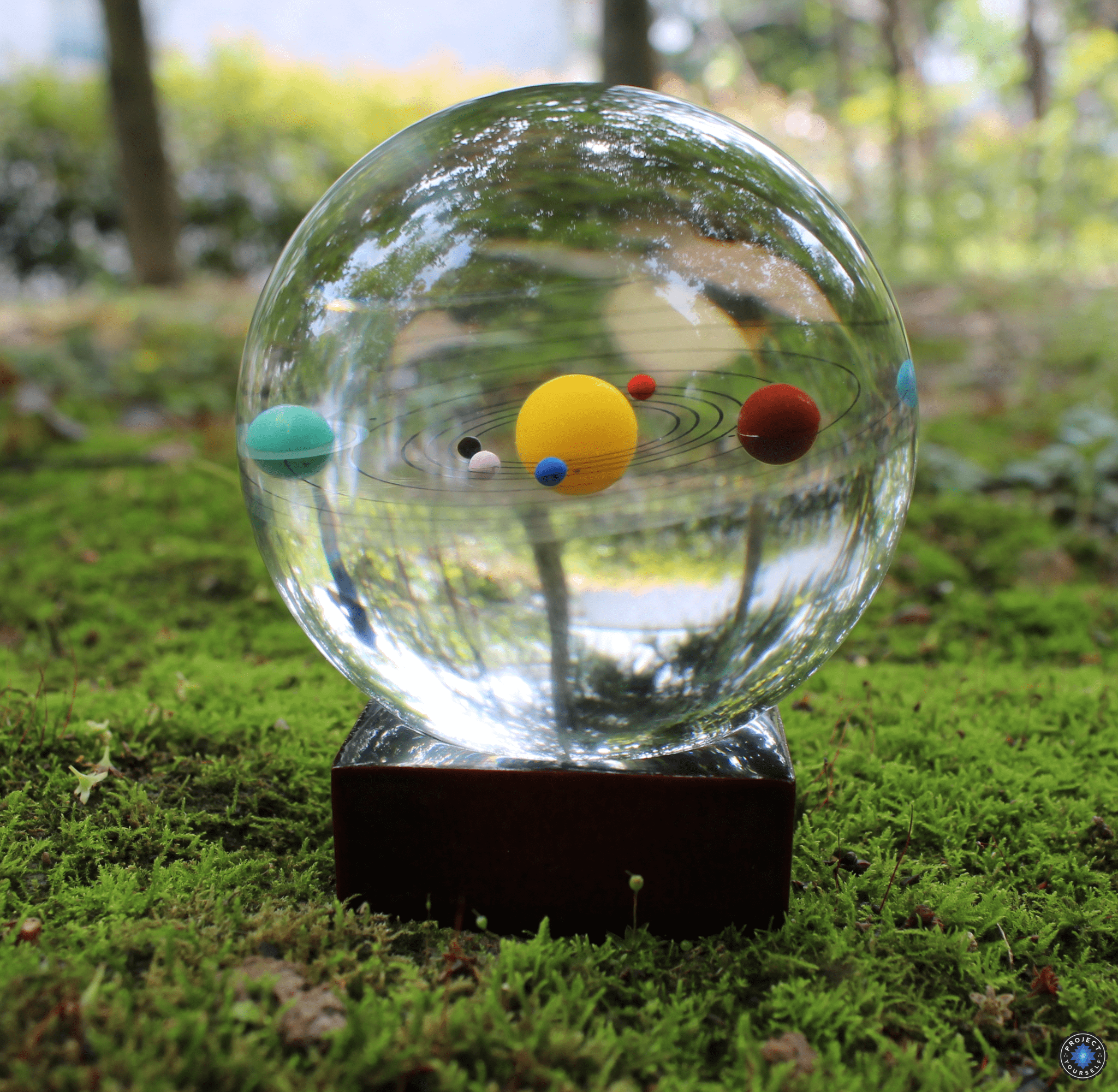 3D Solar System Crystal Ball – Project Yourself