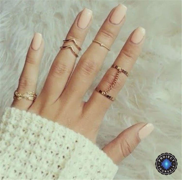 6-Piece Stackable Ring Set – Project Yourself