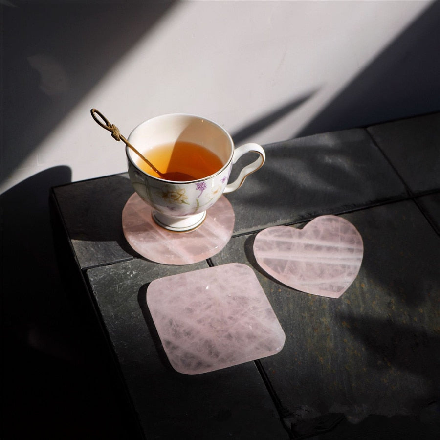 Vibration Rose Quartz Purifying Coaster – Project Yourself
