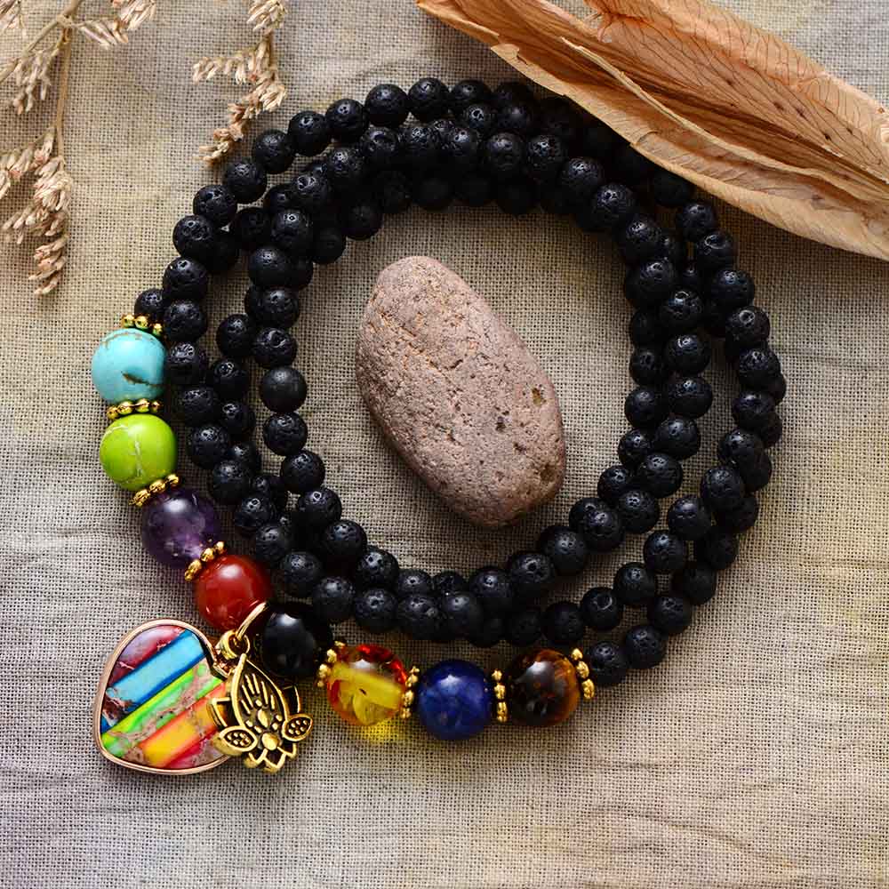Boho Jasper Chakra Necklace – Project Yourself