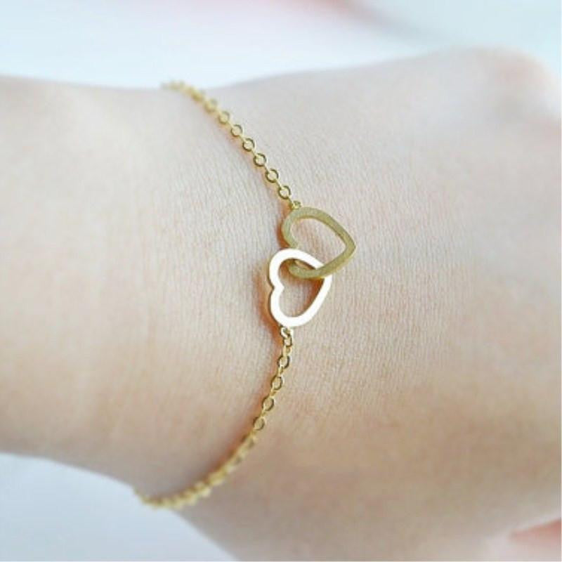 Charming Interlocked Hearts Love Bracelet – Project Yourself