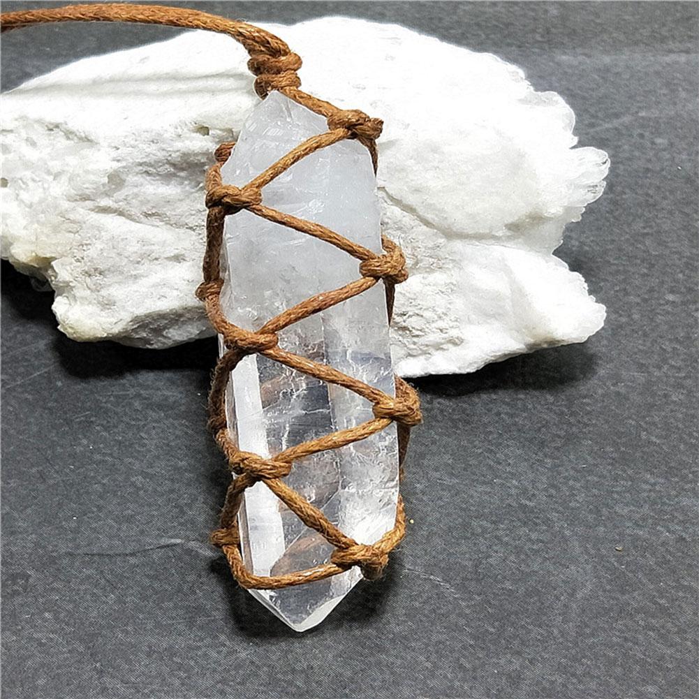 Natural White Quartz Crystal Pendant – Project Yourself