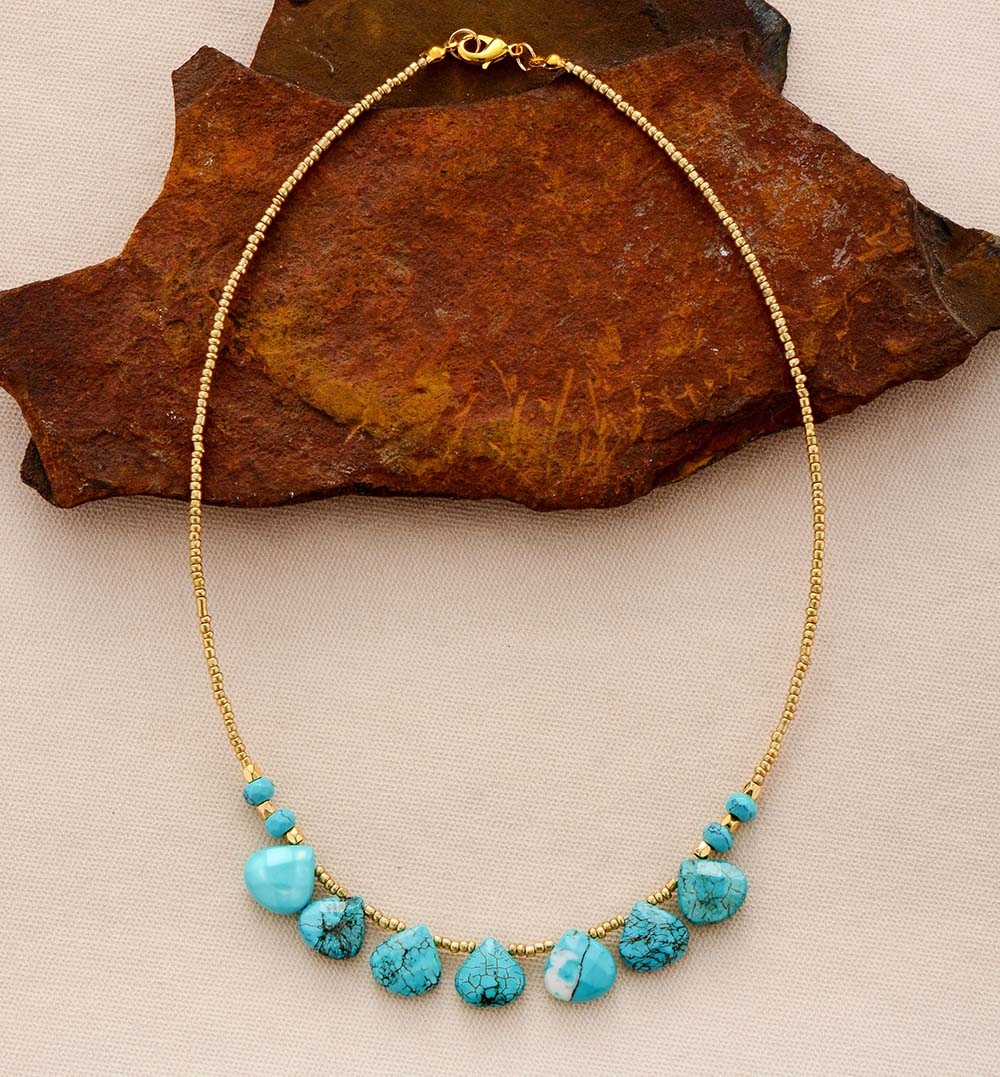 Heart Centered Turquoise Necklace – Project Yourself