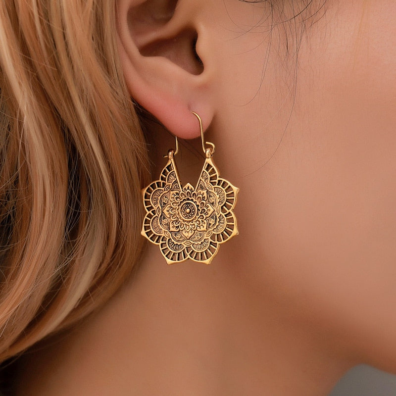 Cosmic Balance Mandala Earrings – Project Yourself