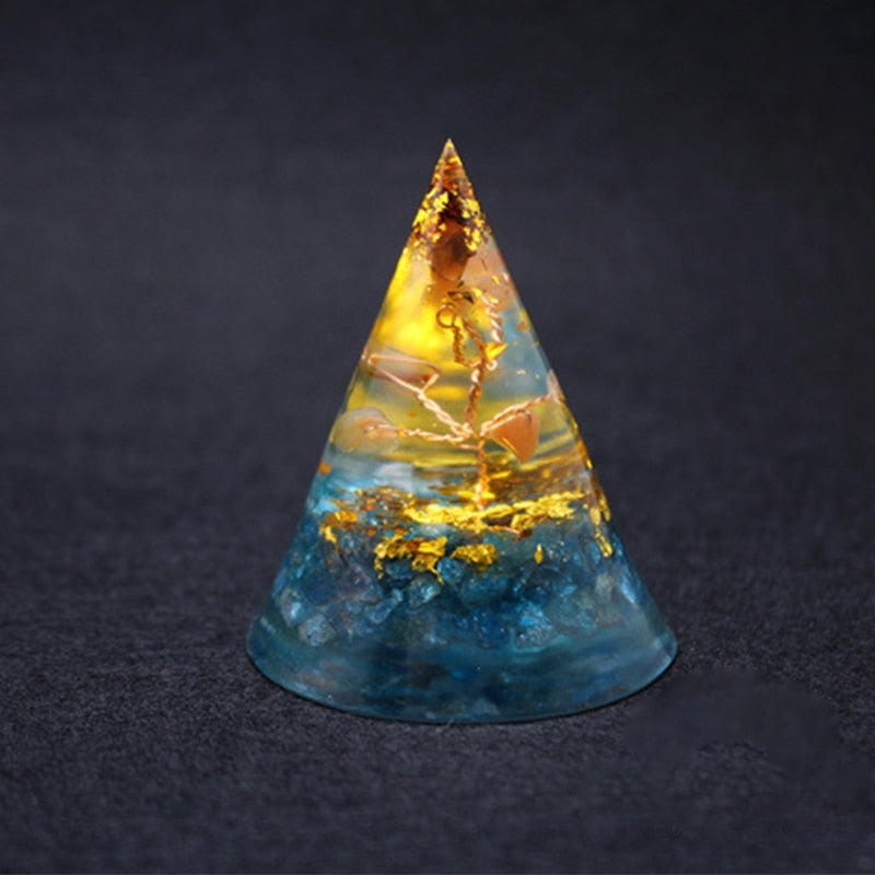 Natural Joy Apatite Orgone Pyramid – Project Yourself