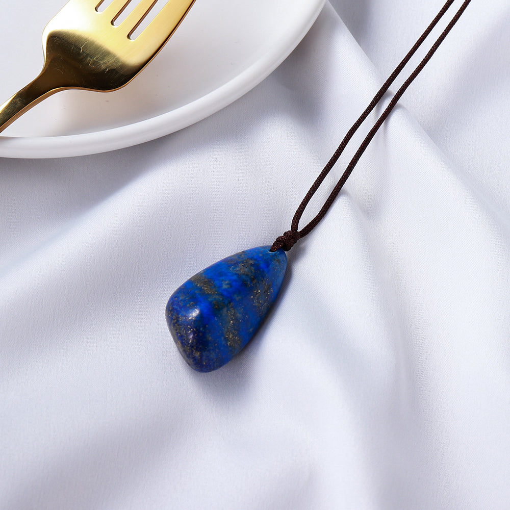 Lapis Lazuli Drop Necklace – Project Yourself