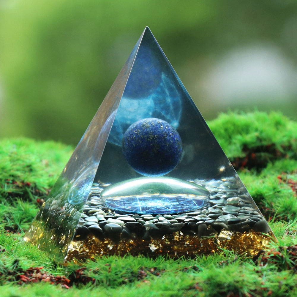 Lapis Lazuli Orgone Pyramid – Project Yourself